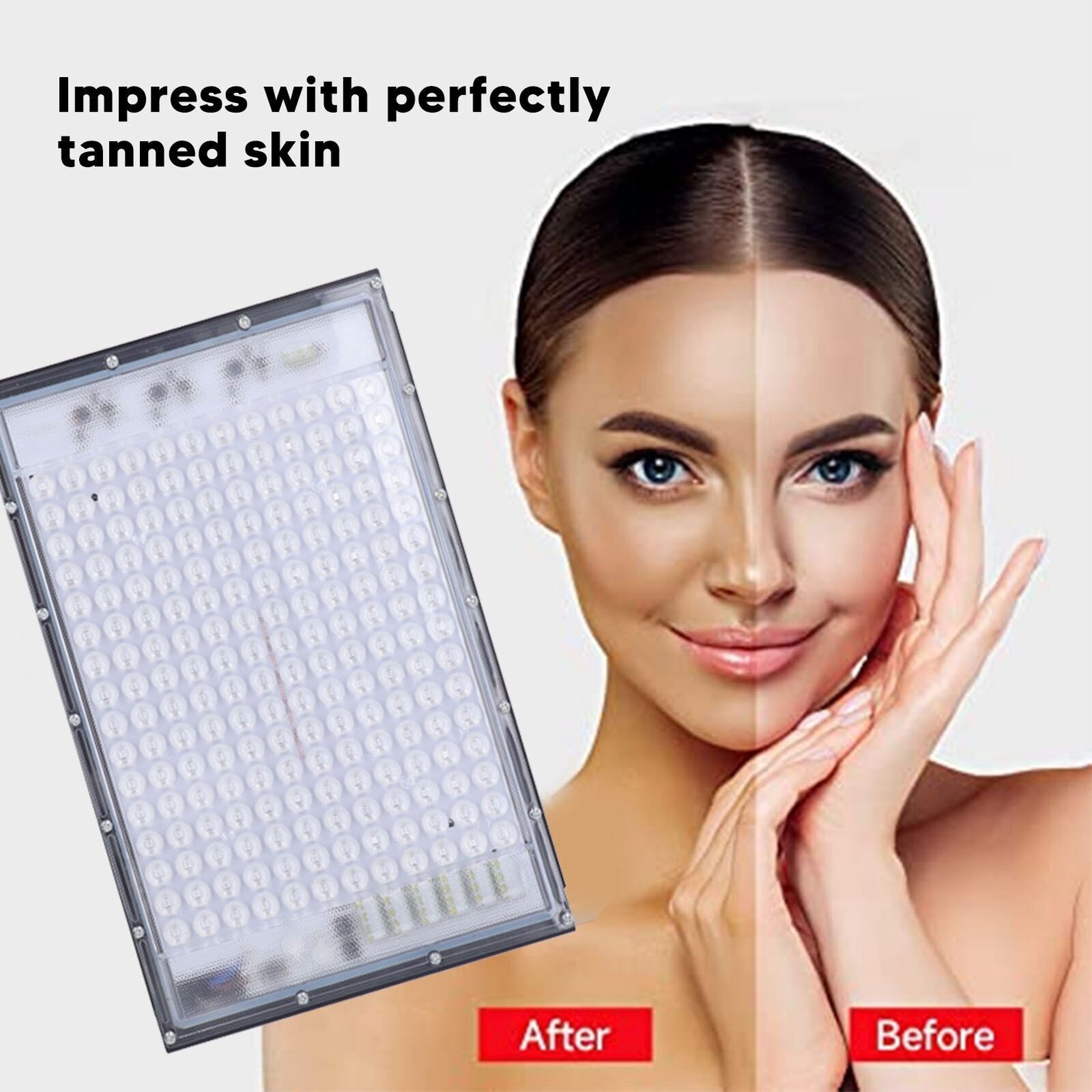 Tanning Lamp 192 LEDs 460nm Full Blue Lamp Portable Tanning Light For ...