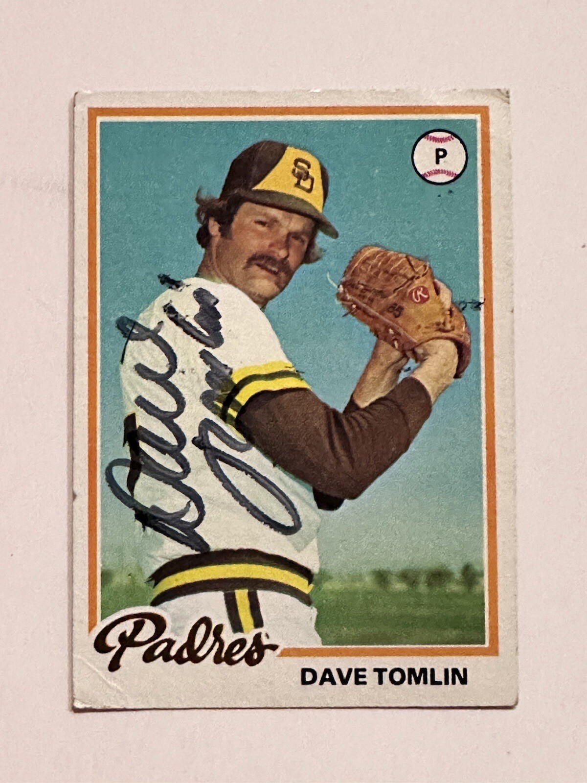 Dave Tomlin Padres Signed 1978 Topps Baseball Card #86 [0758] | eBay