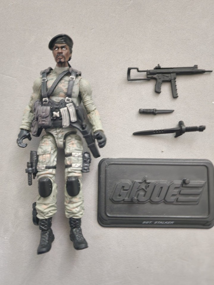 HASBRO GI JOE STALKER PURSUIT OF COBRA POC 100% COMPLETE FIGURE CARD ...