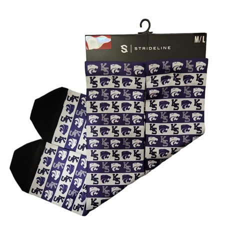 Kansas State Wildcats Men's Dress Socks University Strideline NCAA Wear ...