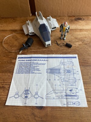 G.I. Joe 1984 S.H.A.R.C. & Deep Six G.I. Joe SHARC Unbroken Canopy!🦈 | eBay