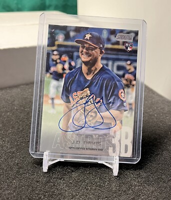 JD Davis 2018 Topps Stadium Club SCA-JD Houston Astros rookie autograph ...