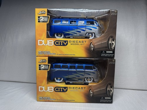 Jada Toys 1/24 Dub City Model Kit 1962 Volkswagen Bus Diecast Lot Of 2 ...
