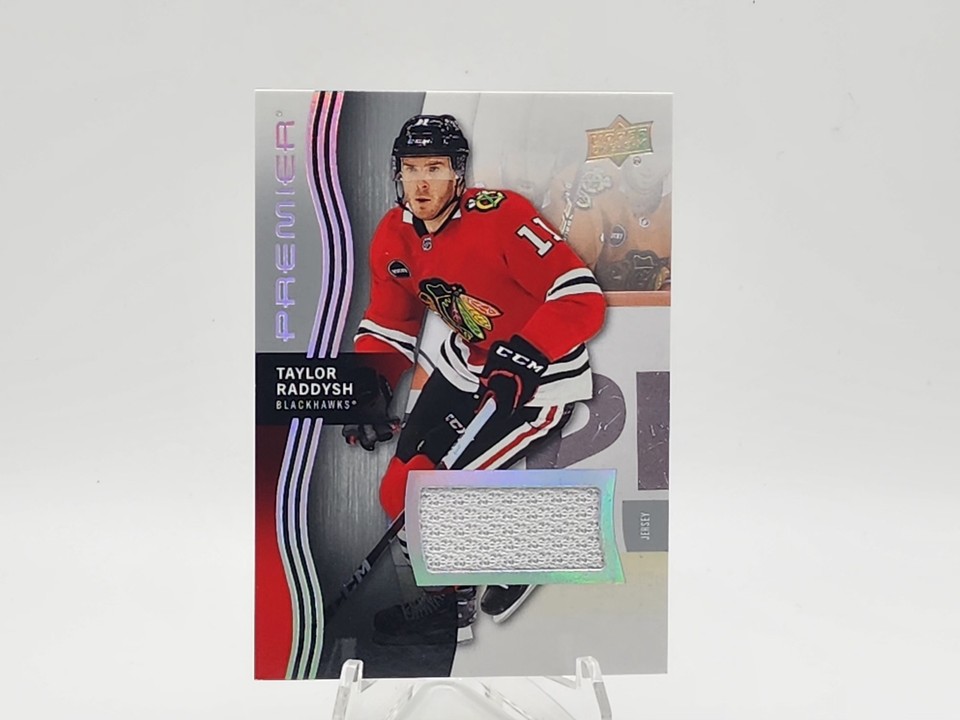 2023-24 Upper Deck Premier - #63 Taylor Raddysh Base Jersey BLACKHAWKS ...