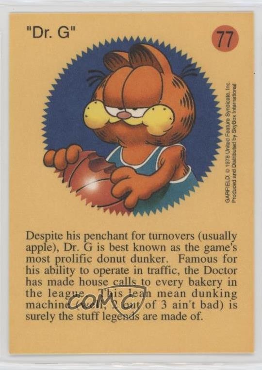 1992 SkyBox Garfield Gorge McJam #77 12gr | eBay