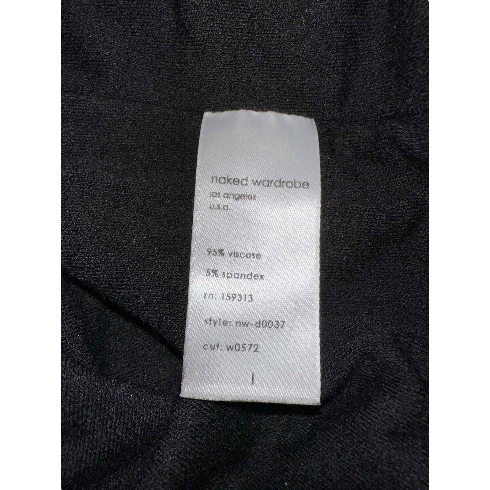 Naked Wardrobe Black Sheath Form Fitting LBD Dress Si… - Gem