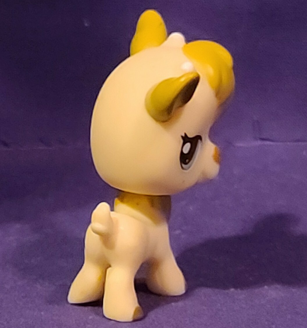 Littlest Pet Shop Authentic #1316 Tan Brown Billy Goat Teal Dot Eyes ...
