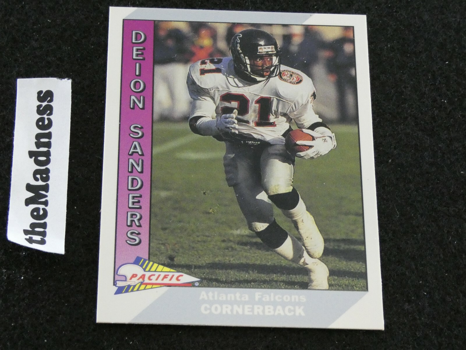 1991 Pacific Neon Deion Sanders Football Card #1 Atlanta Falcons HOF | eBay