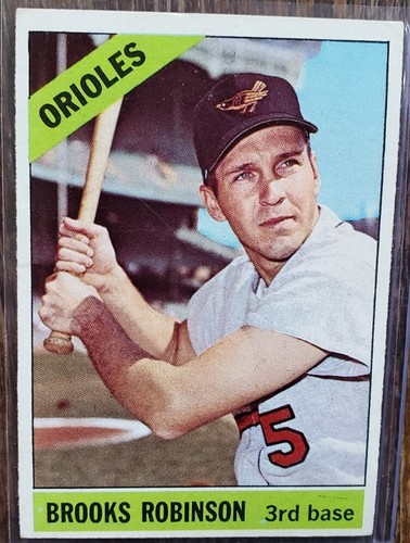 1/1 RARE 1966 Topps Orioles Brooks Robinson Double Exposure Back Error ...