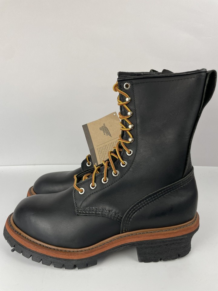 Red Wing 218 LoggerMax Black Men's Boots USA Soft Toe 9 D | eBay