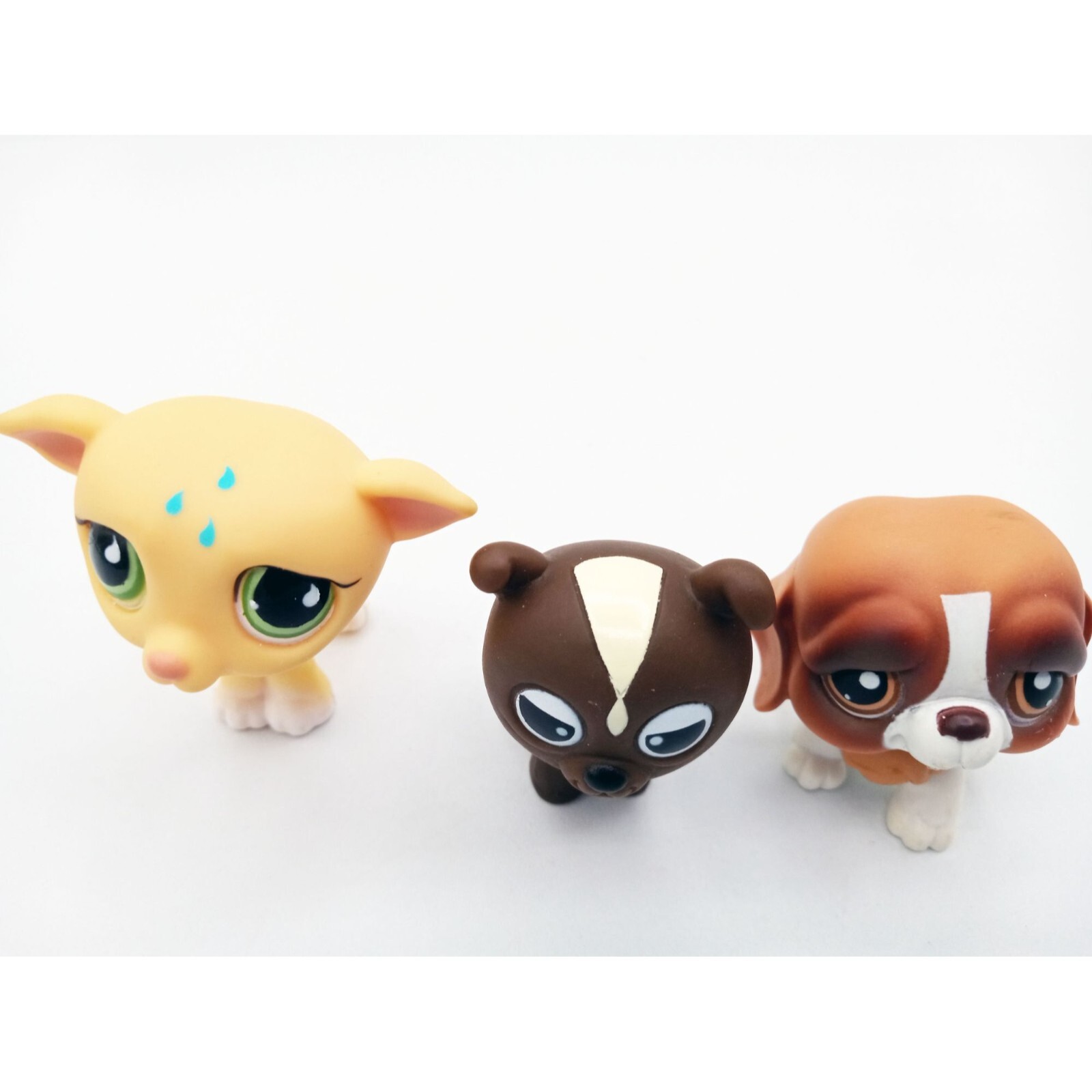 Littlest Pet Shop & Mannix Figures 228 875 Greyhound Bulldog Spaniel ...