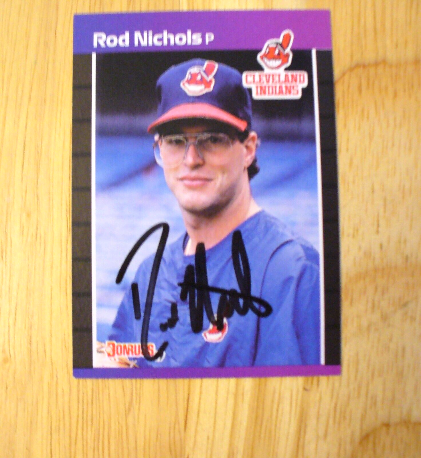 MLB - Donruss 1989 Baseball Card #649 - "Rod Nichols" Autograph - NEAR ...