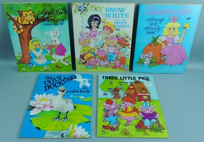 Vintage 5 Children's Landoll Coloring & Activity Books | eBay