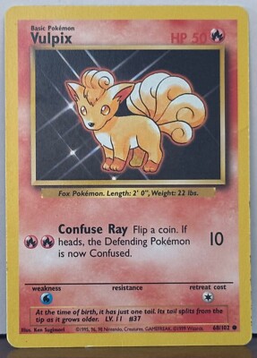 1998 Pokemon #68 Vulpix NS4 | eBay