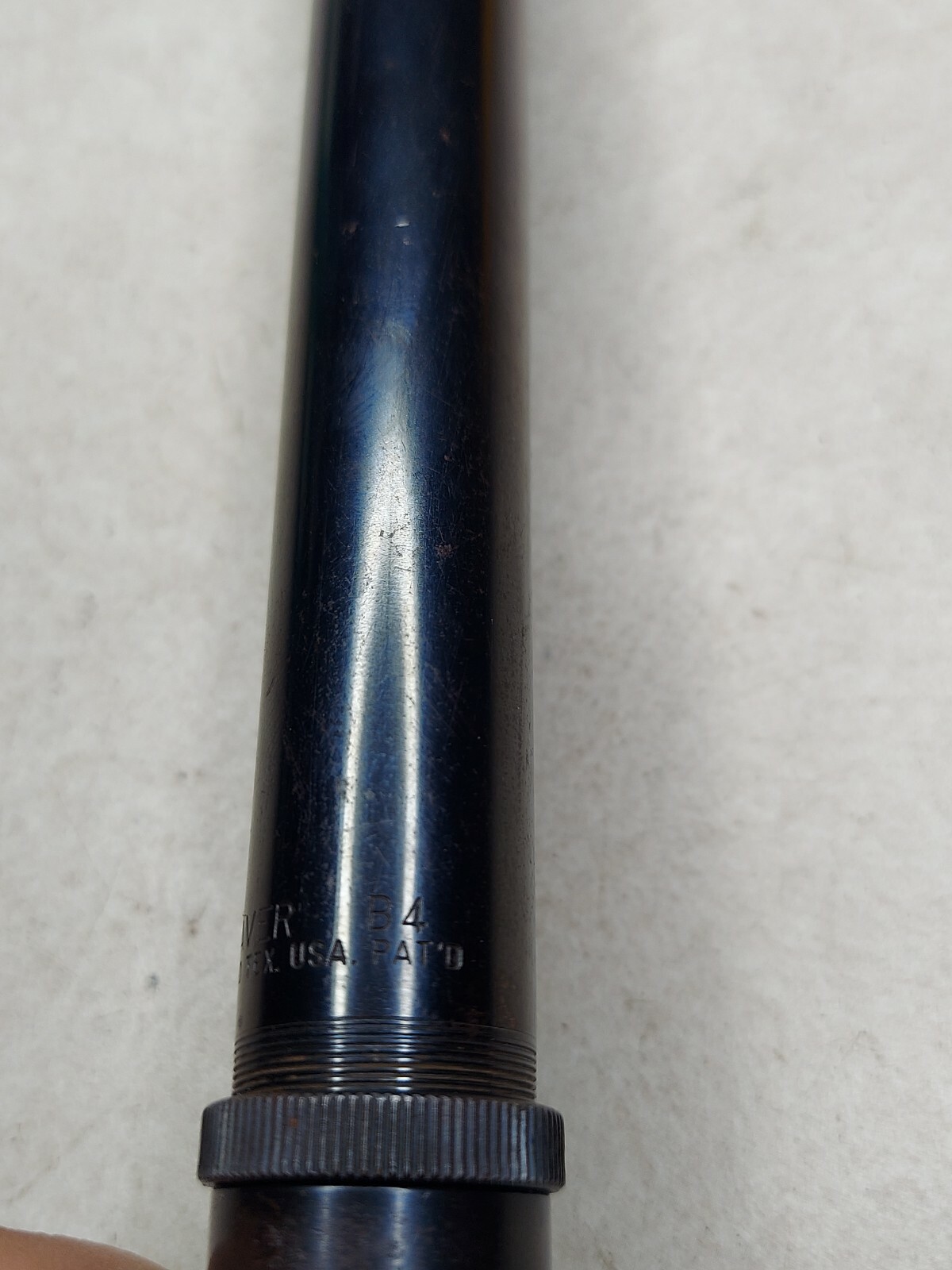 Vintage Weaver B4 Rifle Scope Blued Crosshair Reticle USA 4x Rimfire ...