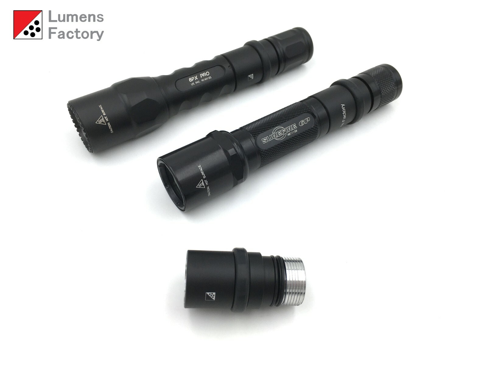 1 Cell Extender for Surefire C/P/G/D/Z/M/X Lights. 6P 6PX G2X P2X P3X ...