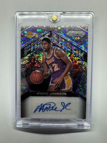 2020-21 Panini Prizm Magic Johnson Fast Break Silver Prizm Auto #FBA ...