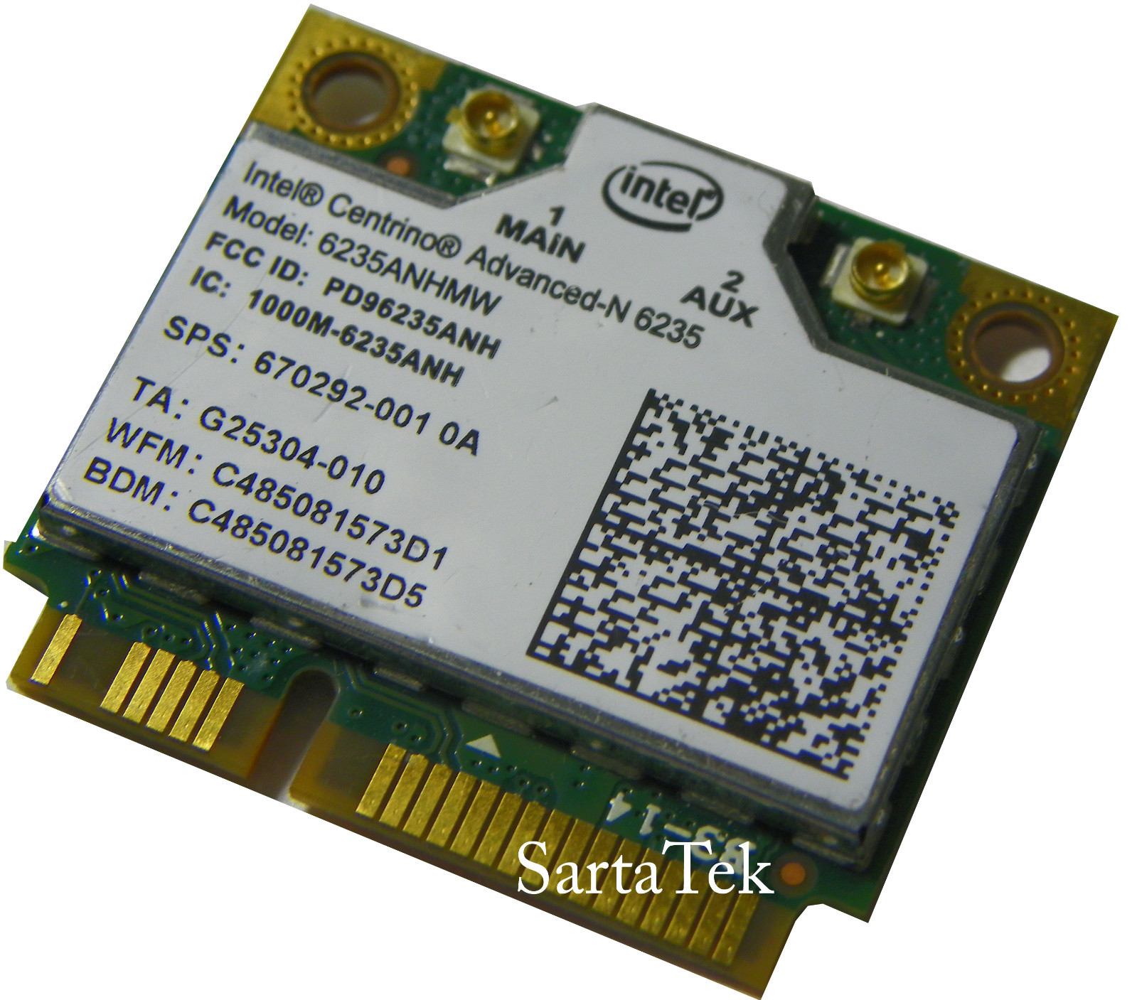 HP OEM 670292-001 Intel Advanced-N 6235 802.11a/b/g/n 6235ANHMW BT 4.0 ...