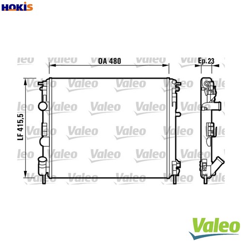 RADIATOR ENGINE COOLING 732721 FOR RENAULT CLIO/II/MIO/Mk/SYMBOL ...