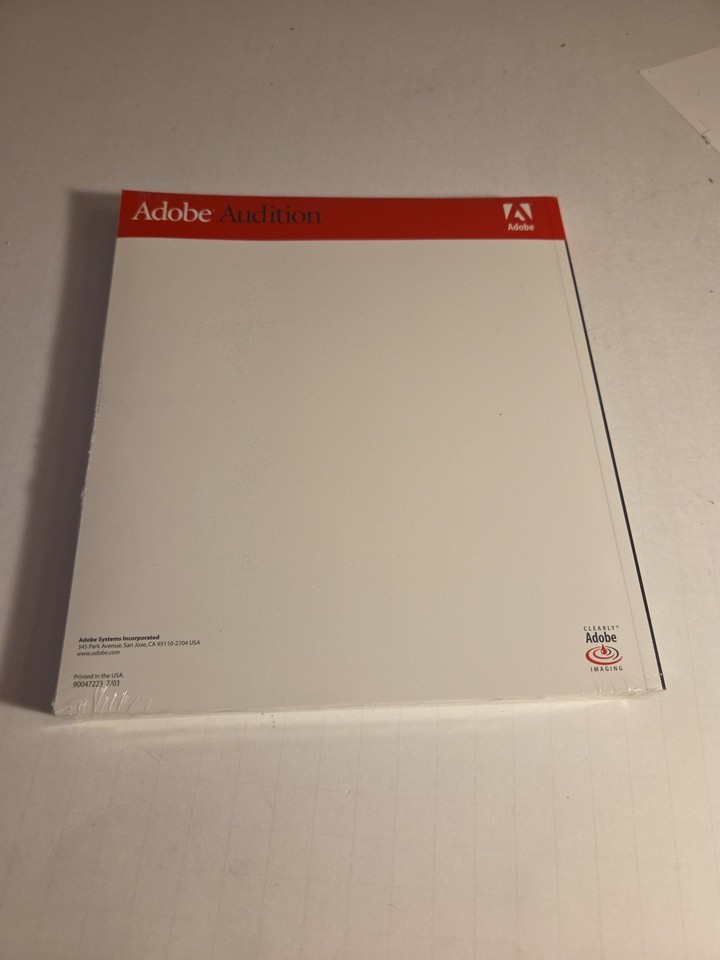 Adobe Audition User Guide ONLY Book Manual Windows 2003 New Sealed | eBay