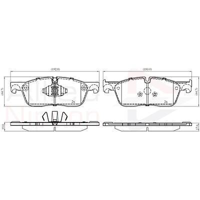 Brake Pads Set For Jaguar XE X760 2.0D Front T2H53847 T4N13434 T4N9760 ...