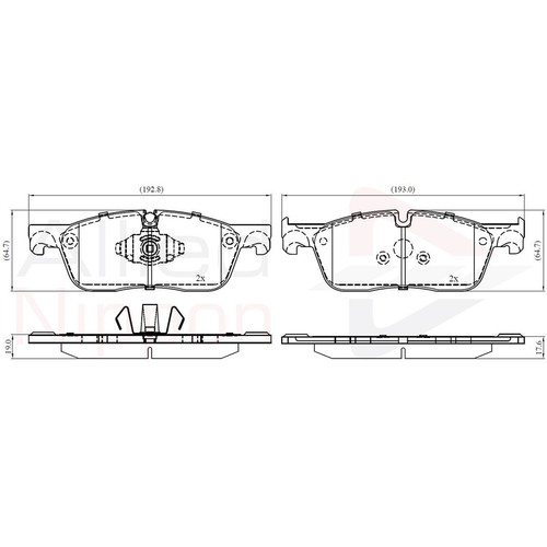 Brake Pads Set For Jaguar XE X760 2.0D Front T2H53847 T4N13434 T4N9760 ...