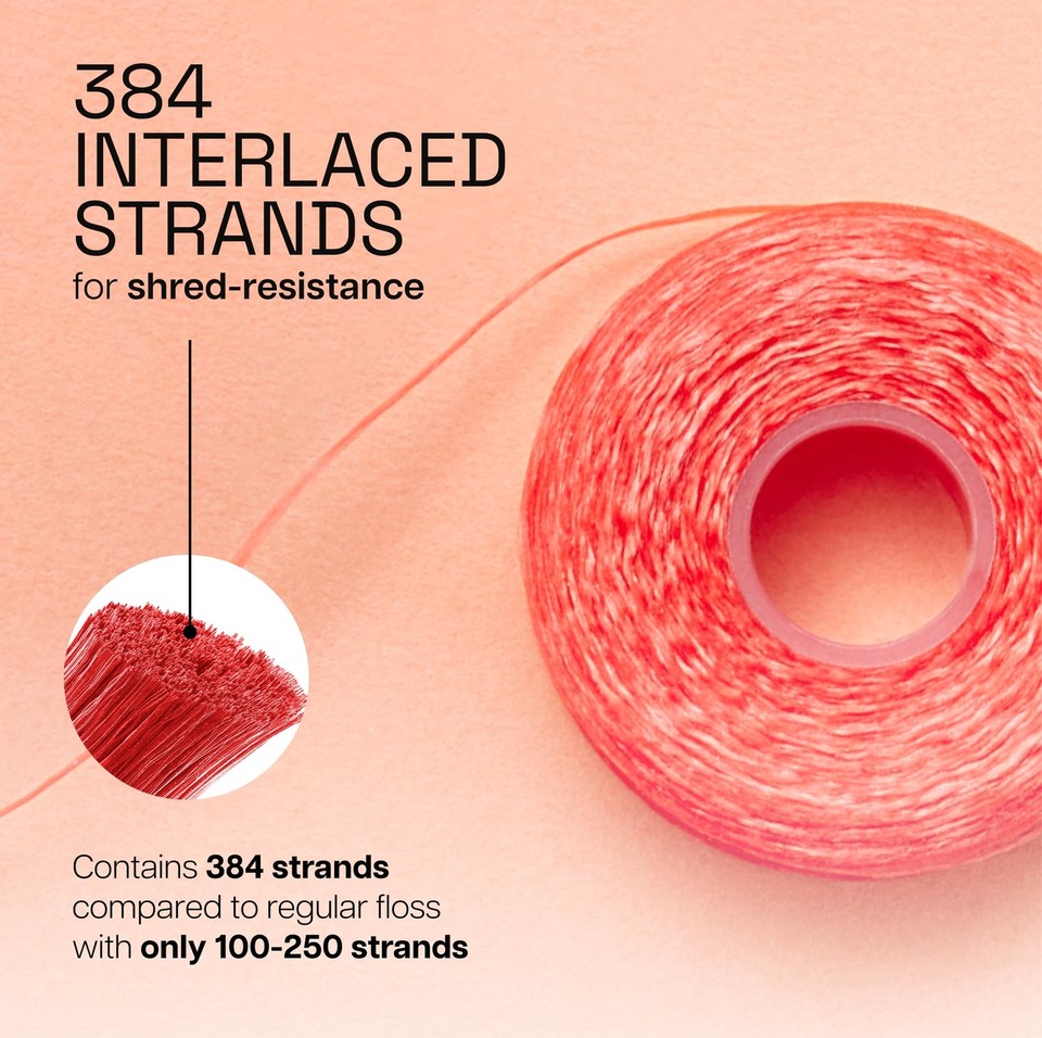 Reach Cleanburst Cinnamon Dental Floss Pack of 6 Waxed Shred Resistant ...