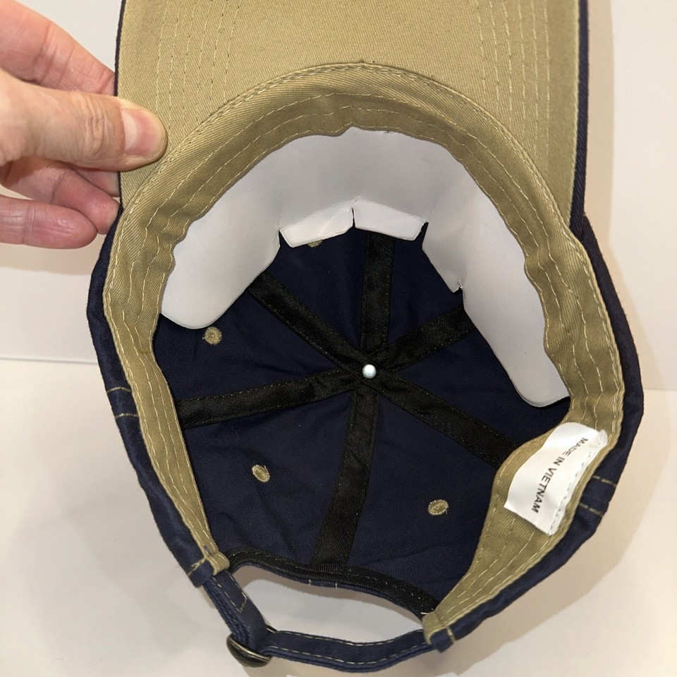 Hoegemeyer Logo Letters Navy Blue Hat Cap Helena Patch Strap Buckle ...