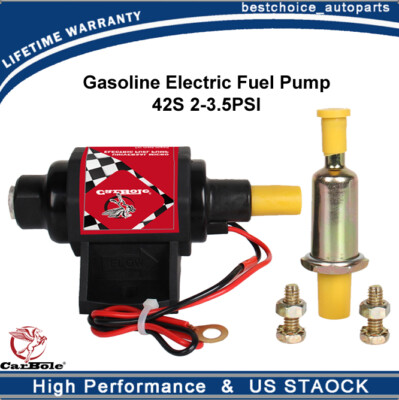 Gasoline 42S 12V 2-3.5 PSI 2-wire Design Electric Fuel Pump 28GPH ...