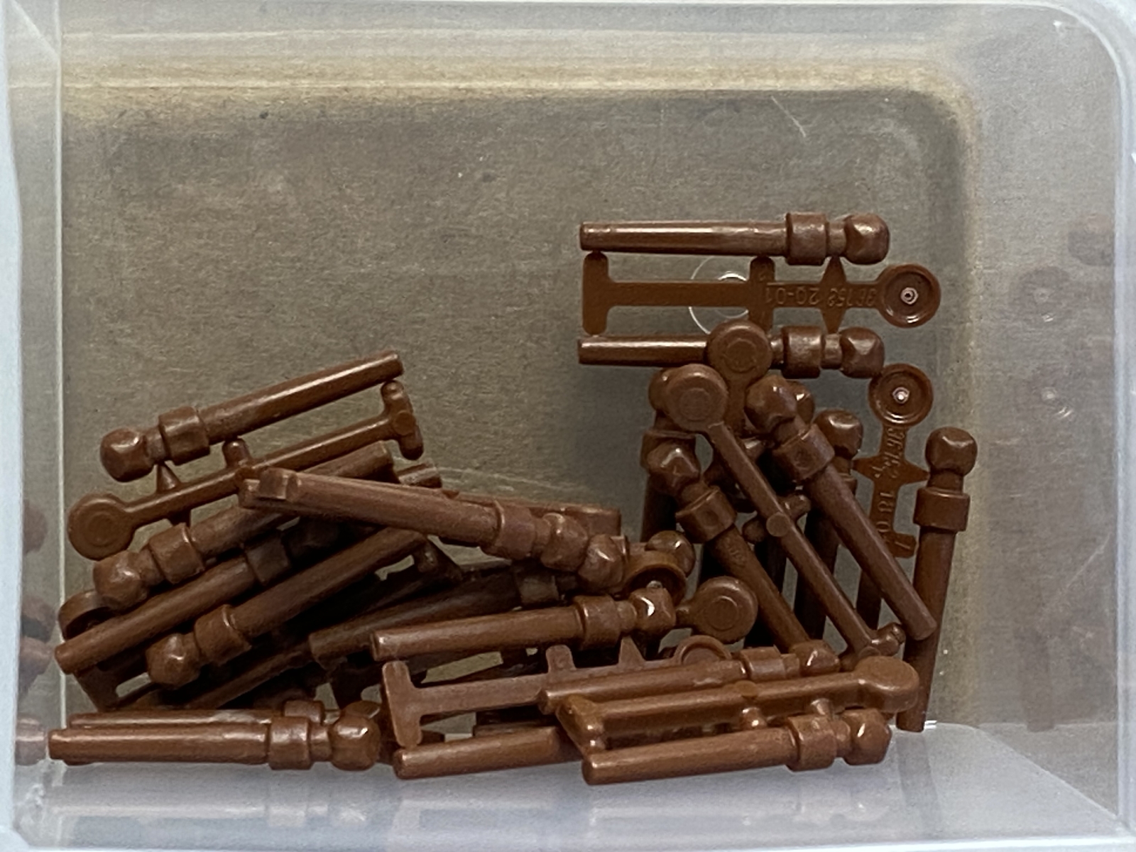 LEGO Parts - Reddish Brown Minifigure Utensil Wand 2 Sprue - No 36752 ...