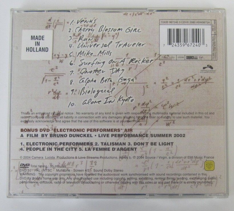 AIR – Talkie Walkie CD DVD-Video, PAL, NTSC, Double Sided USED | eBay