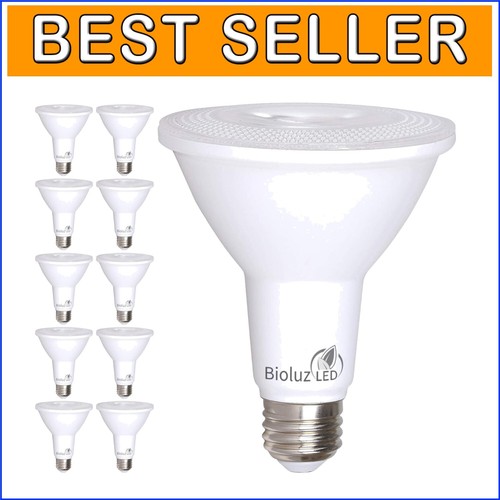 10-Pack Dimmable LED Light Bulbs Soft White 3000K - Energy Efficient ...