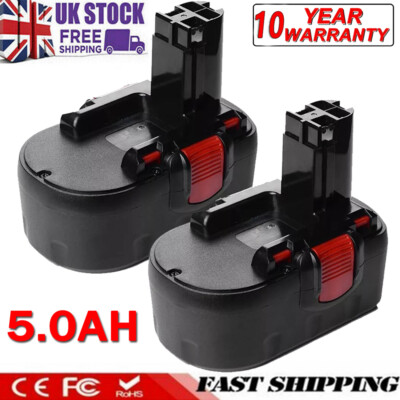 2x 5000mAh 18V Battery For Bosch BAT025 BAT026 BAT160 GSB 18 VE-2 GSR ...