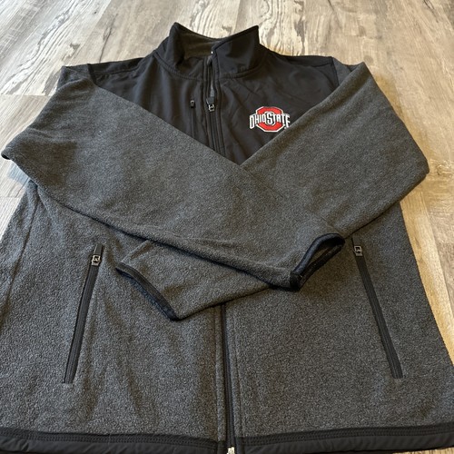 Ohio State Buckeyes Men’s Medium Full Zip Fleece Jacket J America | eBay