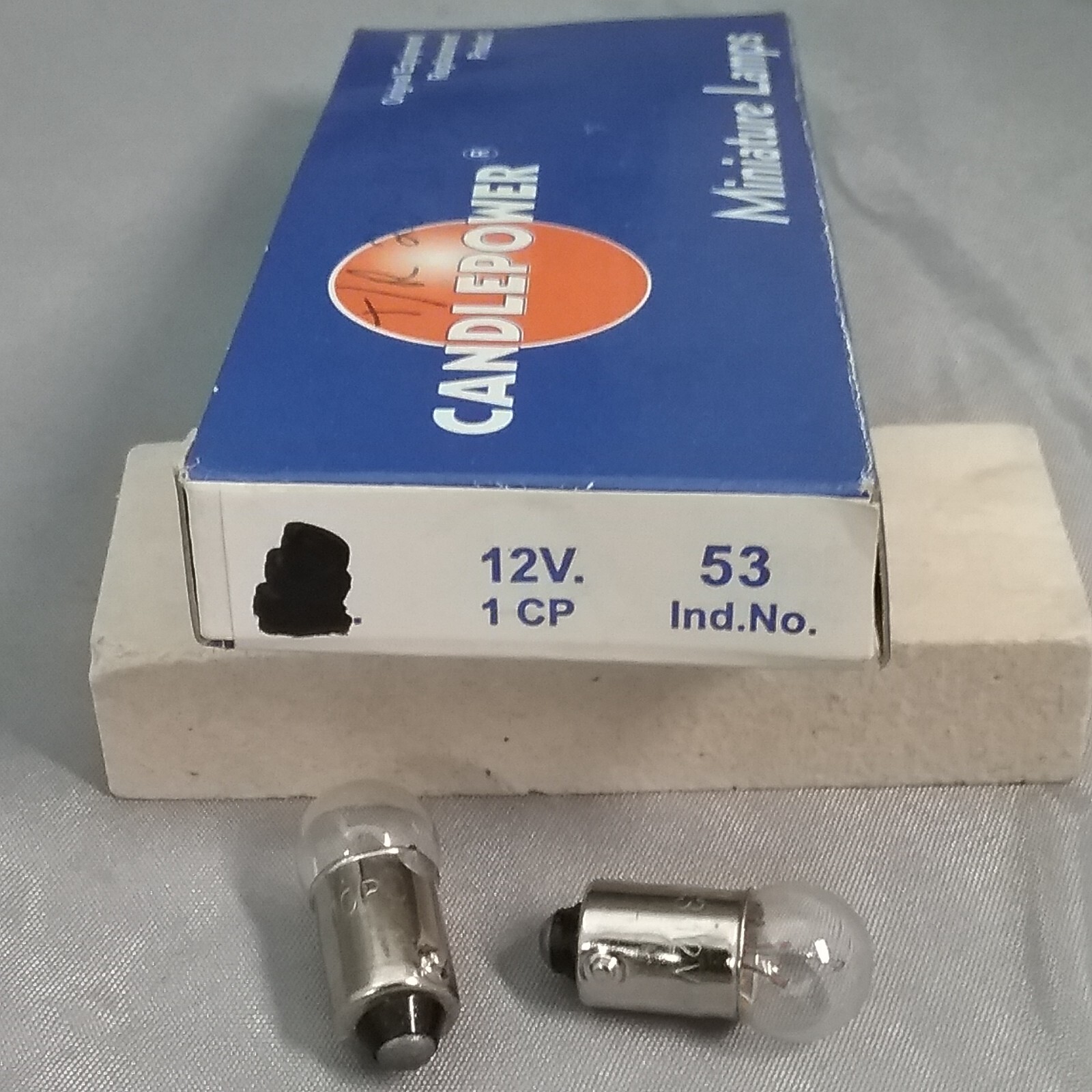 QTY 2 NEW CANDLEPOWER 53 12V/1CP REPLACEMENT LIGHT BULBS | eBay