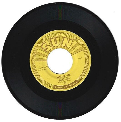JOHNNY CASH - 45 RPM R-A-B - SUN RECORD "NEXT IN LINE" | eBay