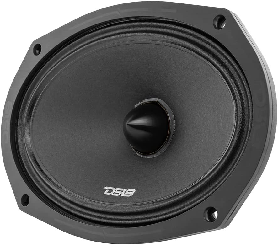 DS18 PRO-ZXI694BM 6x9" Mid Range Bass 600 Watt 4-Ohm Bullet Car Audio ...