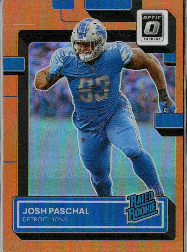 2022 Panini Donruss Optic - Rated Rookie Josh Paschal #267 Orange Prizm ...
