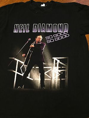 Neil Diamond- So Good So Good 2008 World Tour T-shirt Size M | eBay