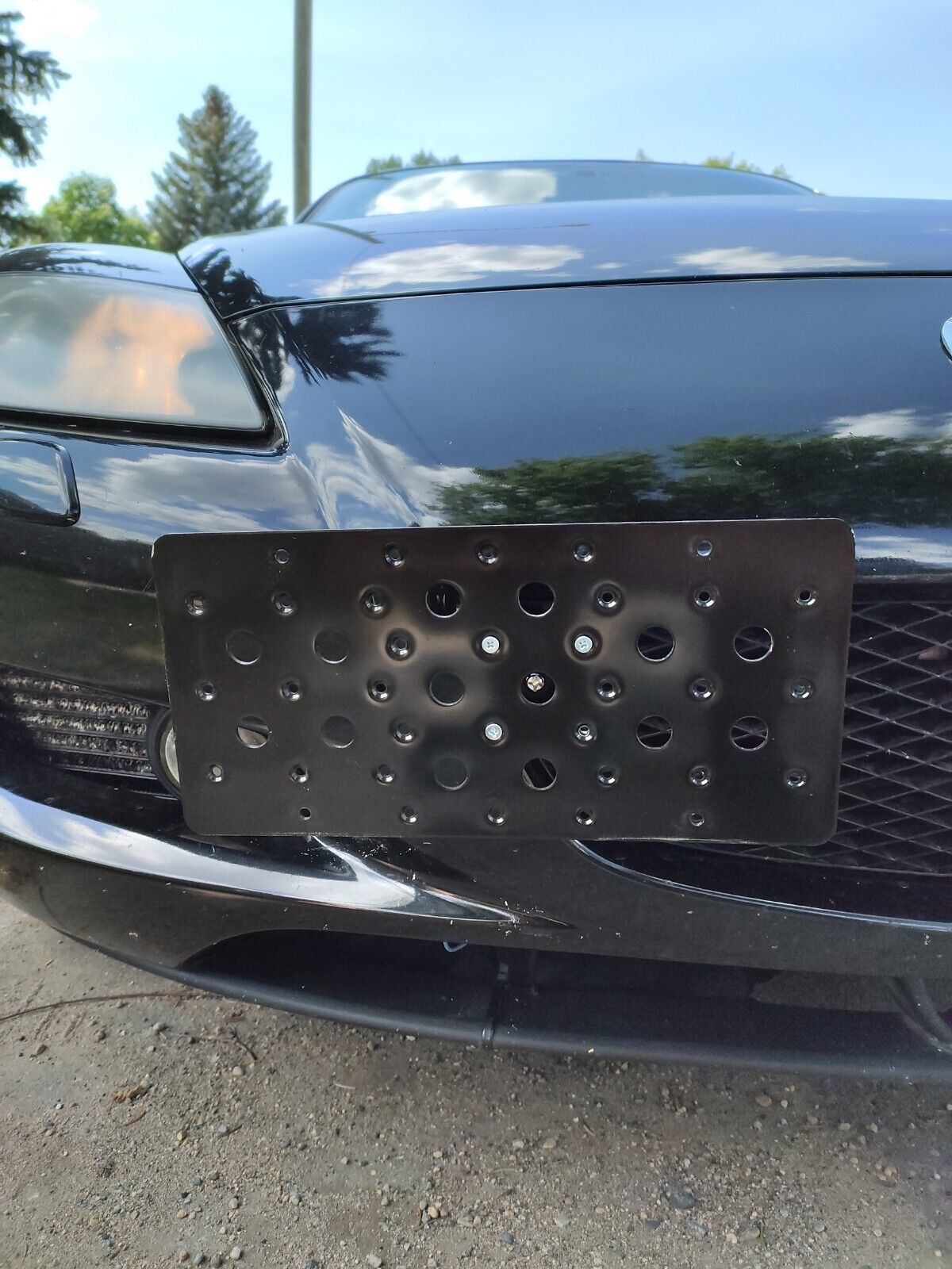 Front Bumper Tow Hook License Plate Mount Bracket For Mazda RX8 RX-8 ...