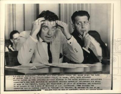 1955 Press Photo George Tyne Testifies at House Un-American Activities ...