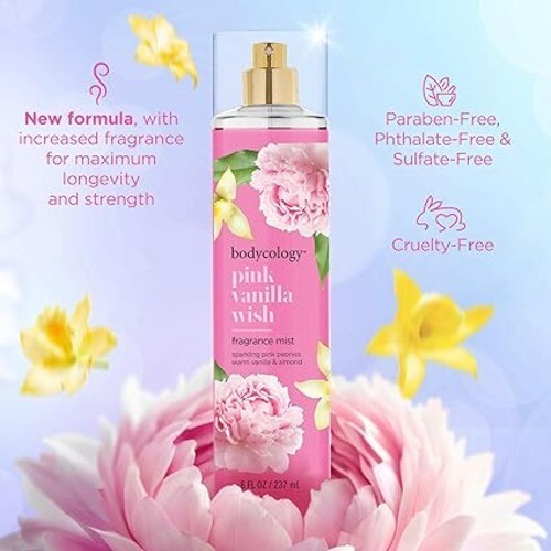 Bodycology Long-Lasting Fragrance Body Mist Spray, 8 fl oz (Select your ...