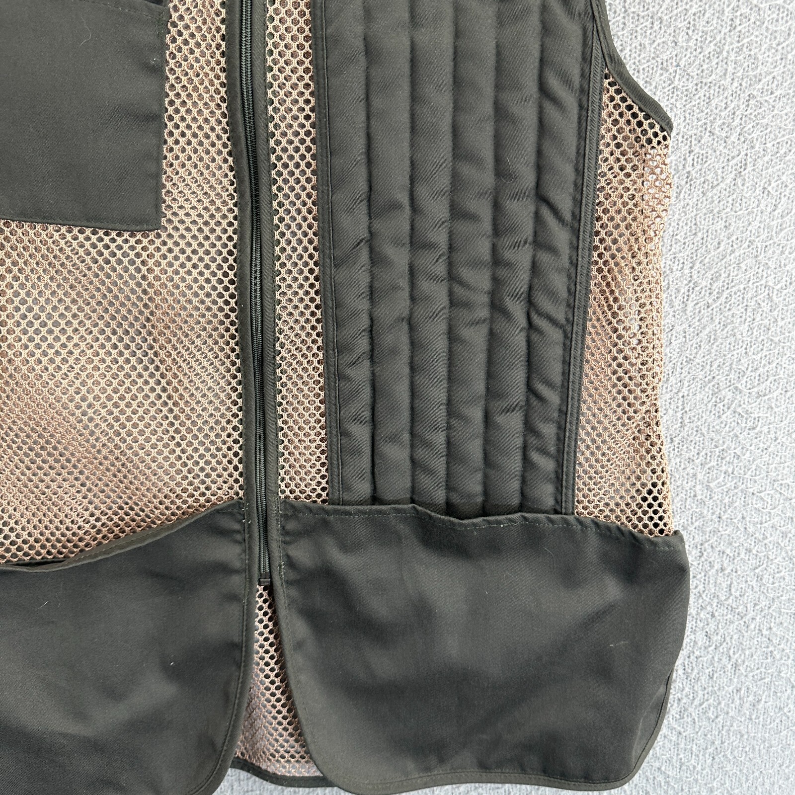 Bob Allen Vest Mens Large Brown Mesh Padded Pocket Hunting Fishing ...