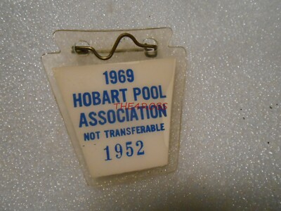 Vintage 1969 Hobart Swimming Pool Association Badge Indiana | eBay