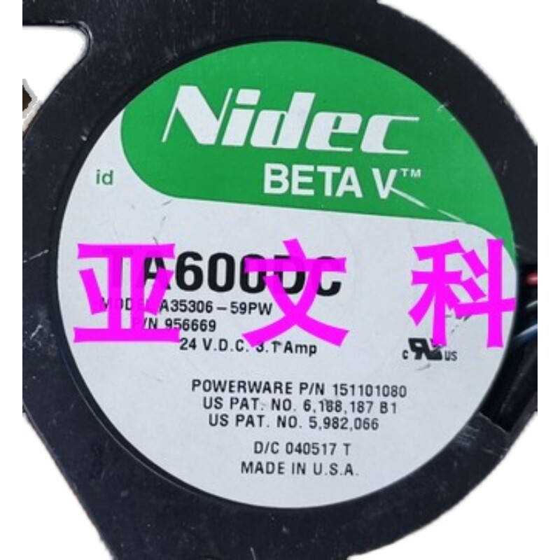 NIDEC TA600DC A35306-59PW 24V 3.1A 17251 large air volume fan | eBay