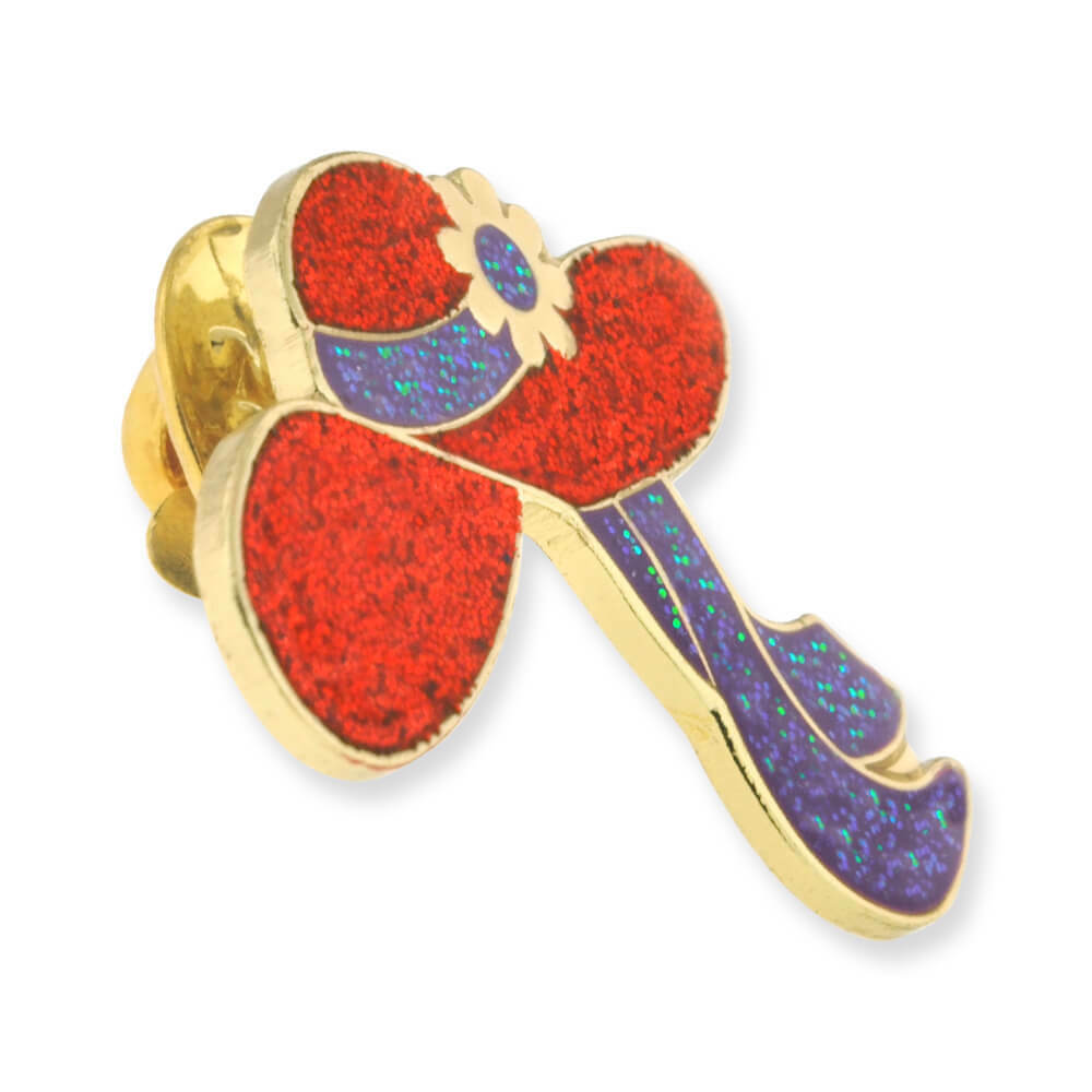 PinMart's Glitter Red Hat Brooch Enamel Pin | eBay