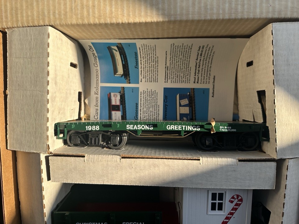 Kalamazoo G Scale Christmas Box Car LGB Aristocraft USA Train Set | eBay