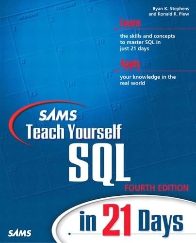 Sams Teach Yourself SQL in 21 Days (Sa... by Stephens, Ryan Paperback / softback 9780672324512| eBay