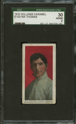 1910 E103 Williams Caramel Ira Thomas SGC 2 | eBay