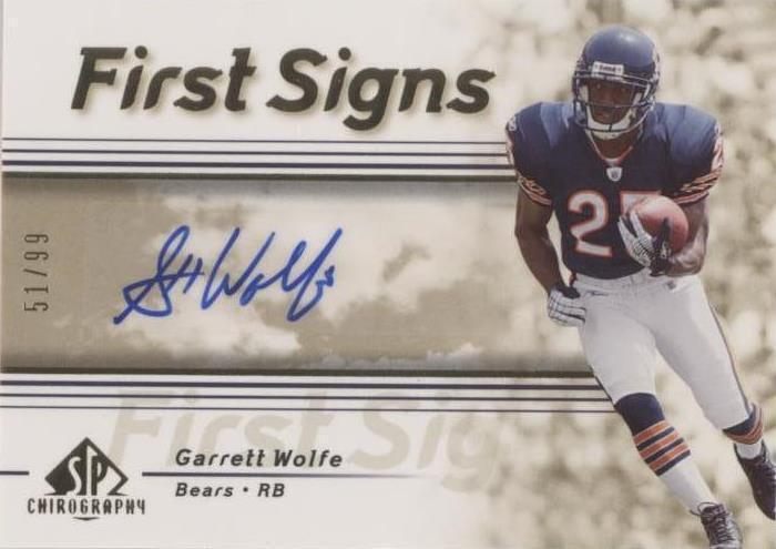2007 SP Chirography - First Signs Garrett Wolfe #FS-GW Gold /99 (AU, RC ...
